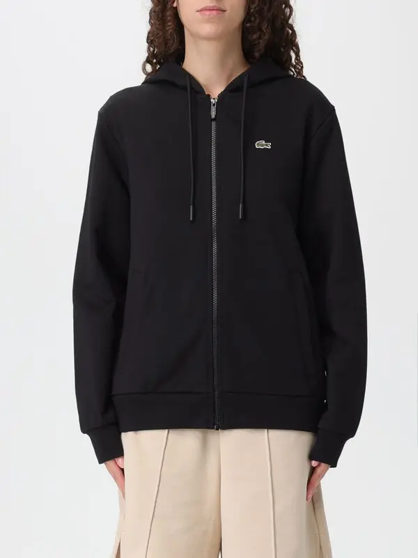 Lacoste Full Zip Sweatshirt - Black