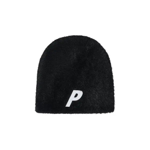 PALACE Faux Mohair P Nein Cuff Beanie - Black