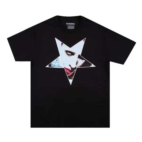PLEASURES Printed T-shirt - Black