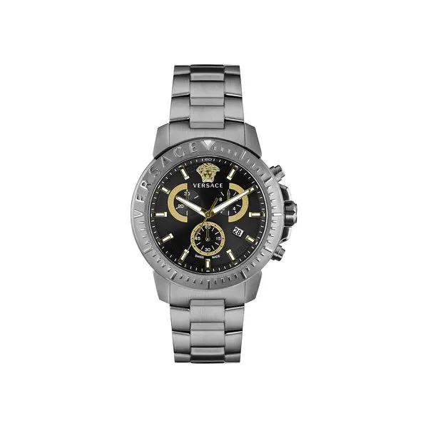 Versace New Chrono Chronograph Watch - Black