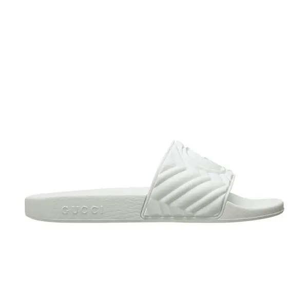 Gucci Quilted Slide - White