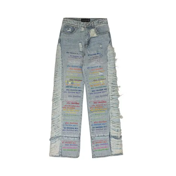 WHO DECIDES WAR BY EV BRAVADO Straight Fit Jeans