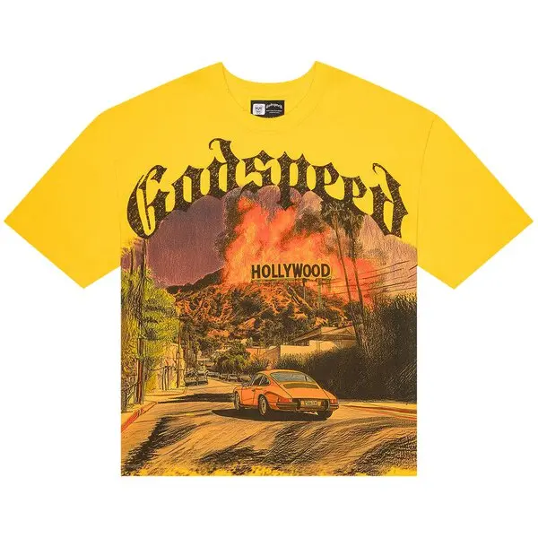 GODSPEED Los Scandalous 'sunset' T-shirt - Yellow
