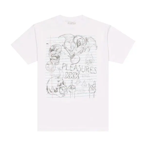 PLEASURES Homework T-shirt - White