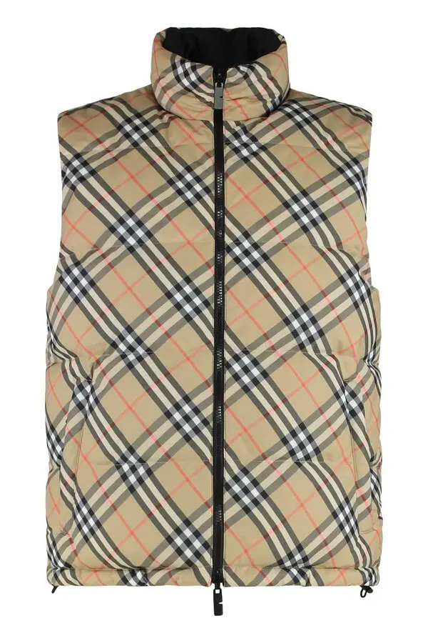 Burberry Reversible Padded Gilet - Beige