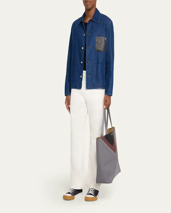 Loewe X Albers Puzzle Fold Xl Tote Bag