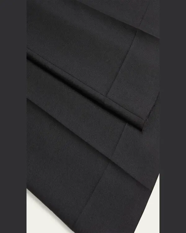 Valentino Garavani Wide Leg Flared Flat-front Pants