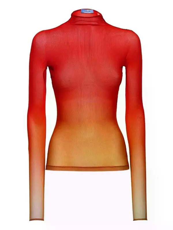 MUGLER Ombre-effect Mesh Top
