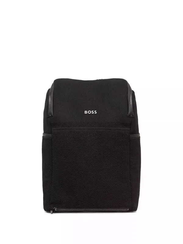 Hugo Boss Backpack With Zip Closure - Black