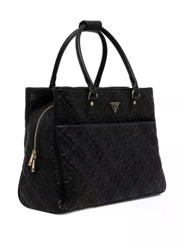 Guess Quilted Embossed Tote Bag