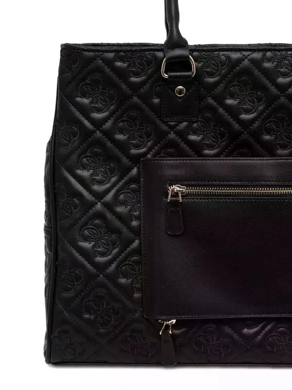 Guess Quilted Embossed Tote Bag
