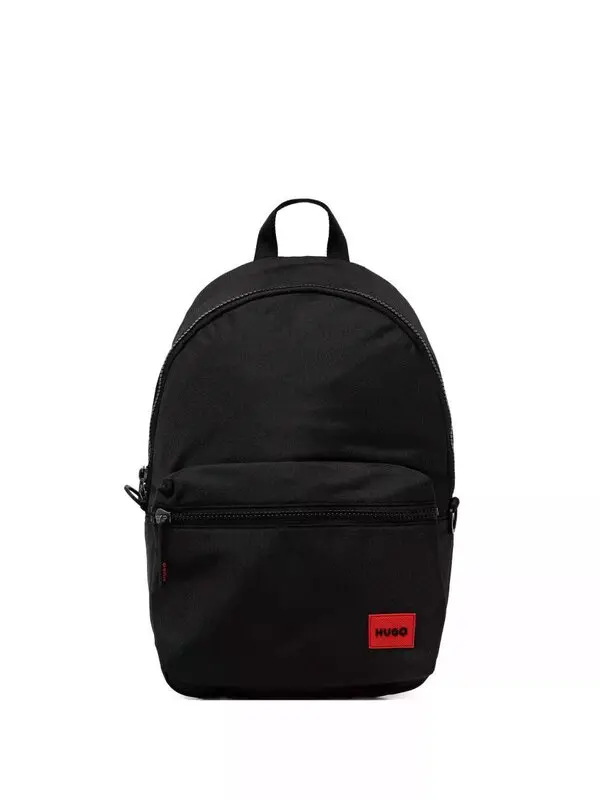 Hugo Zip Backpack - Black