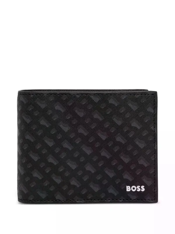 BOSS Logo-emed Wallet - Black