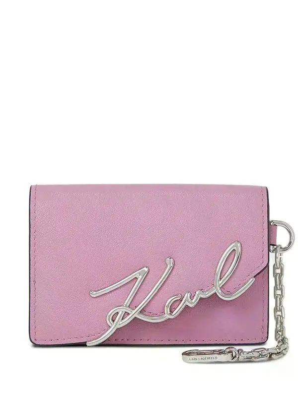 Karl Lagerfeld Logo Chain Wallet - Pink
