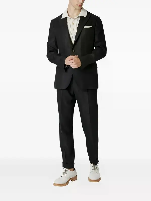 Eleventy Single-breasted Suit - Black
