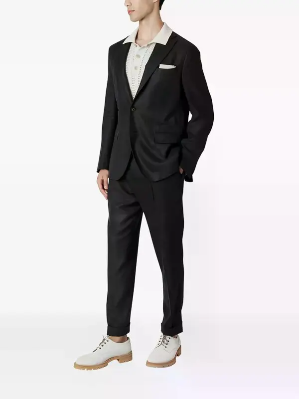 Eleventy Single-breasted Suit - Black