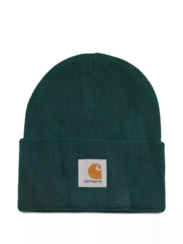 Carhartt Work In Progress Logo-patch Beanie - Green