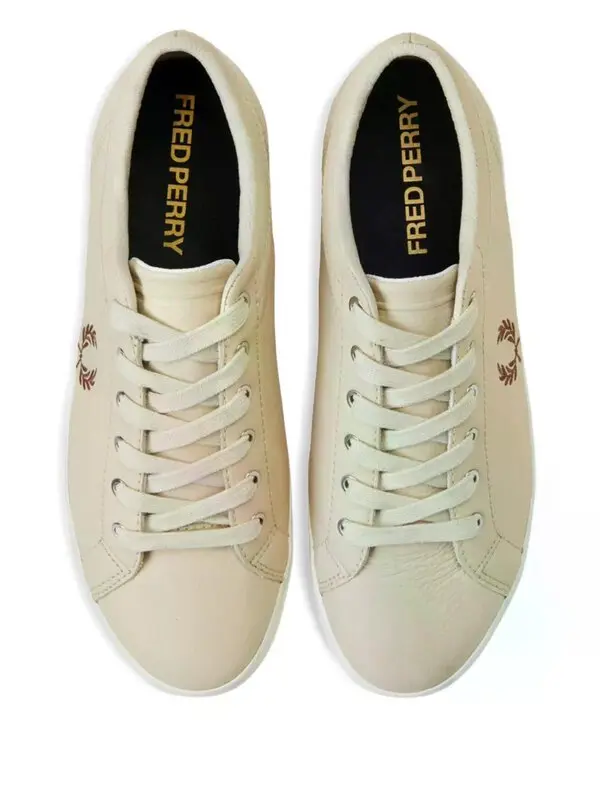 Fred Perry Logo-embroidered Leather Sneakers