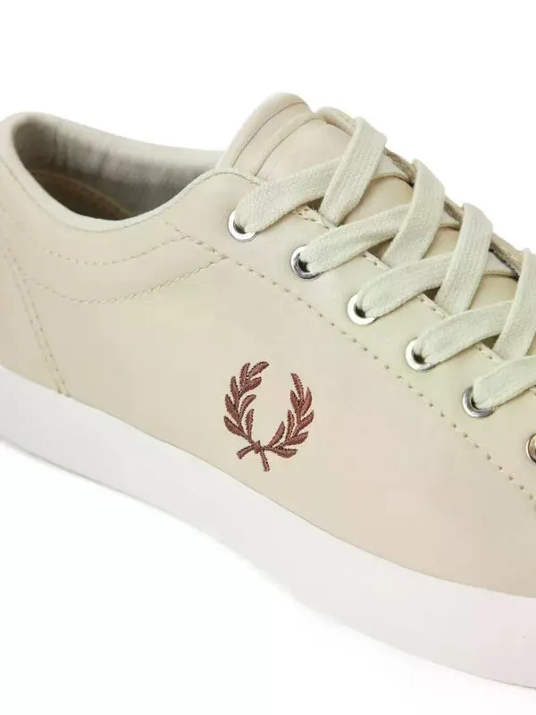 Fred Perry Logo-embroidered Leather Sneakers