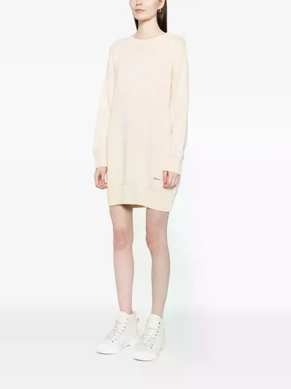 TO B. BY AGNÈS B. Logo Knitted Dress