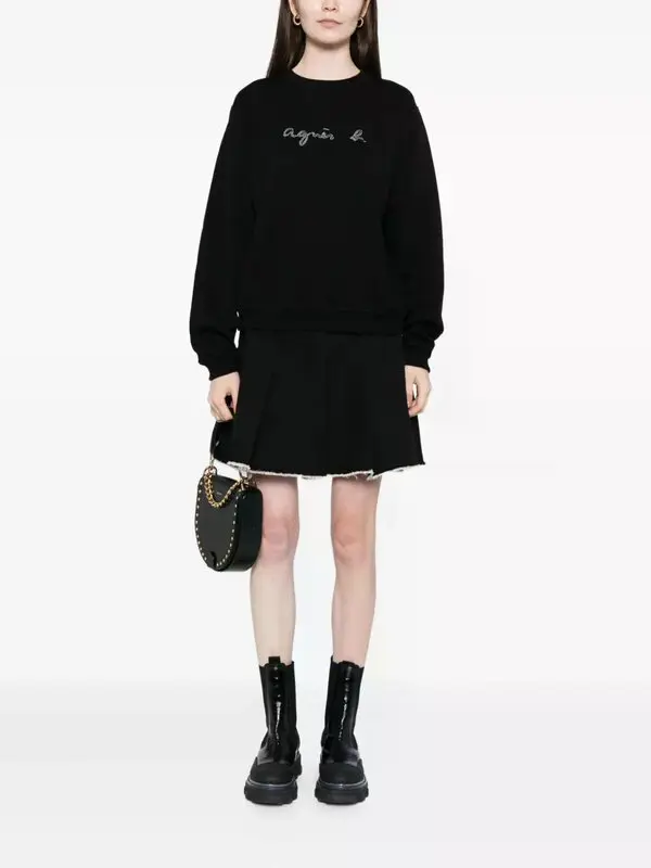 AGNÈS B. Embroidered Logo Sweatshirt