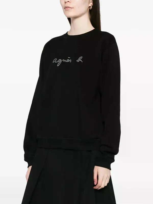 AGNÈS B. Embroidered Logo Sweatshirt