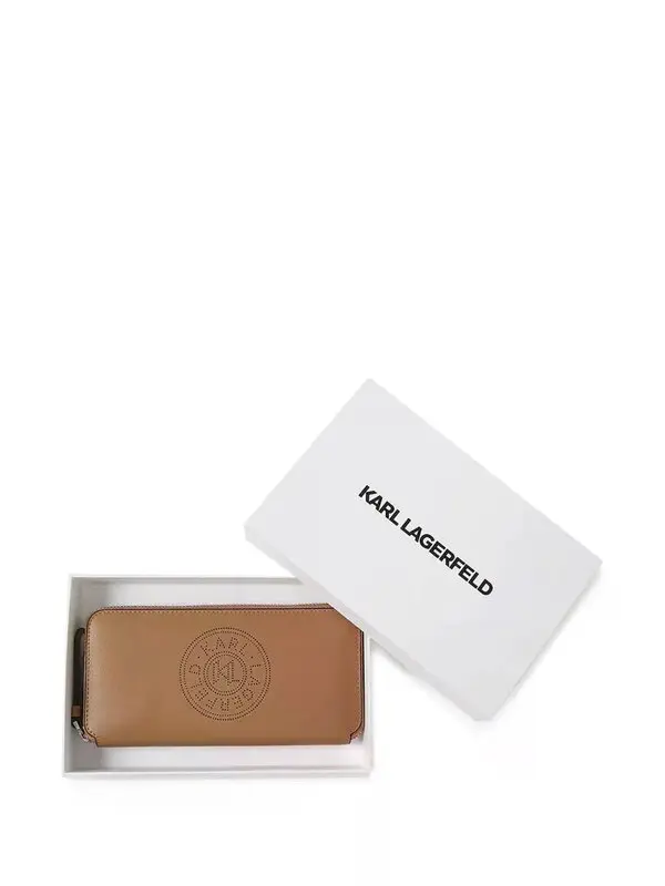 Karl Lagerfeld Logo-perforated Wallet