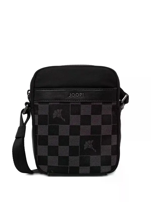 JOOP! Checkerboard Messenger Bag - Black