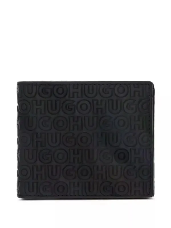 Hugo Logo-embossed Wallet - Black