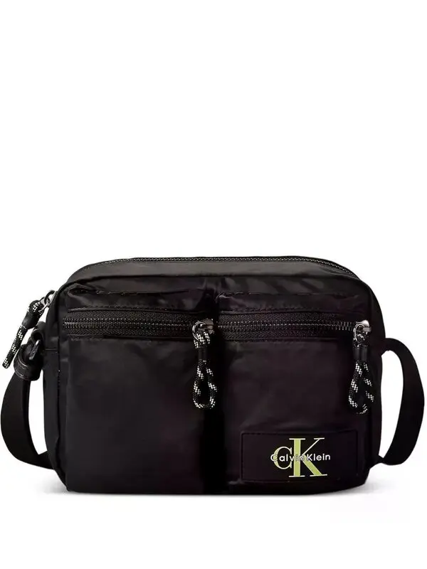 Calvin Klein Utility-pocket Messenger Bag - Black