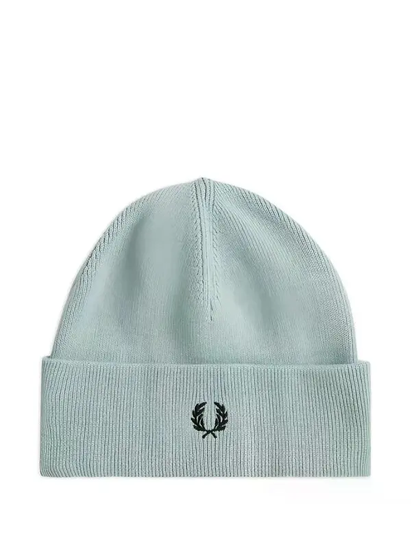 Fred Perry Logo-embroidered Beanie - Blue