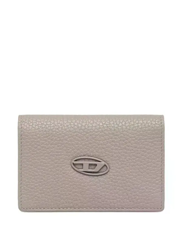 DIESEL Logo-plaque Cardholder - Grey