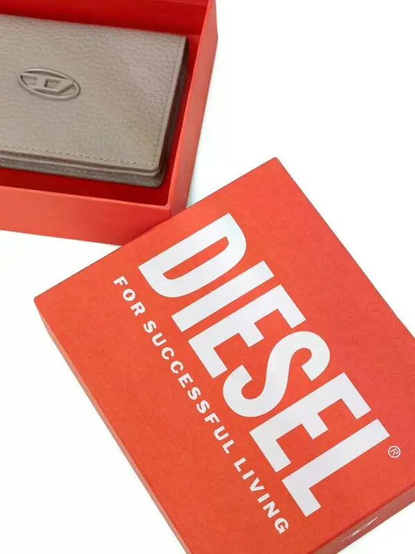 DIESEL® Logo-plaque Cardholder - Grey