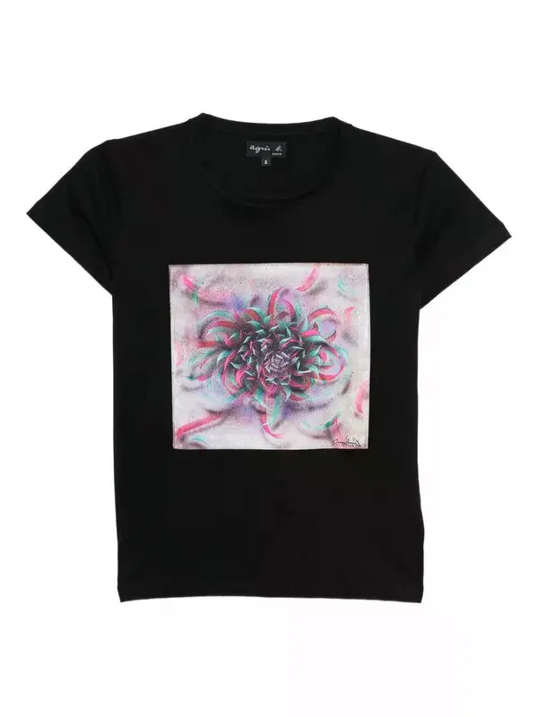 AGNÈS B. Graphic-print T-shirt - Black