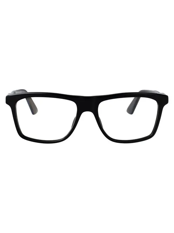 Gucci Full Rim Square Frame Optical Eyeglasses - Black-black-transparent