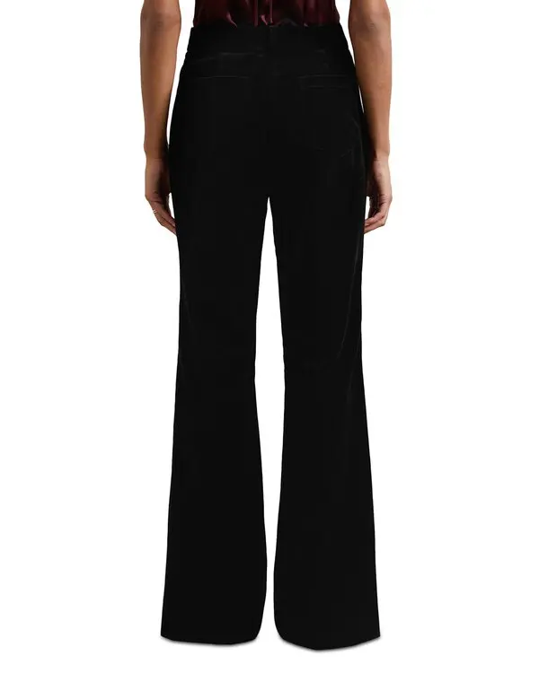 REISS Myrtle Velvet Flared Pants