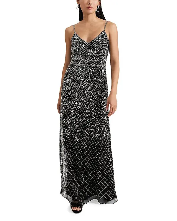 PHASE EIGHT Alexia Embellished Maxi Dress - Black