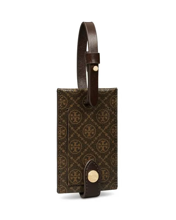 Tory Burch T Monogram Coated Canvas Luggage Tag