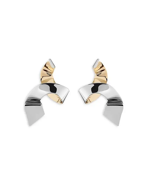 Demarson Phaedra Twist Drop Earrings - Two Tone