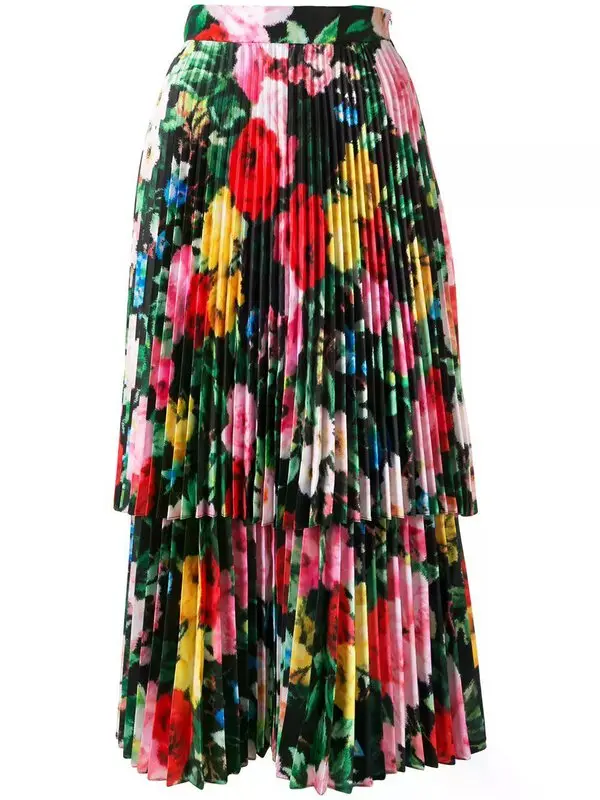 RICHARD QUINN Floral Layered Midi Dress