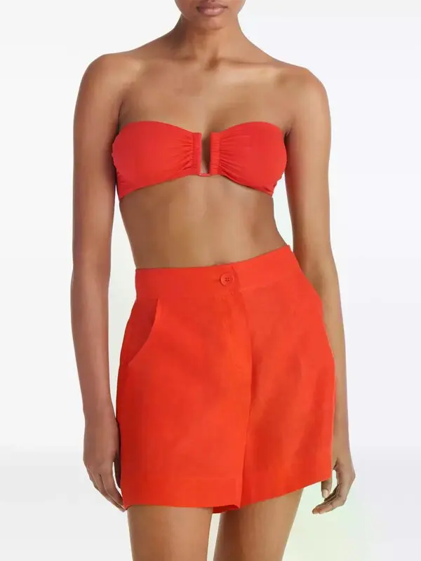 ERES High-waisted Linen Shorts