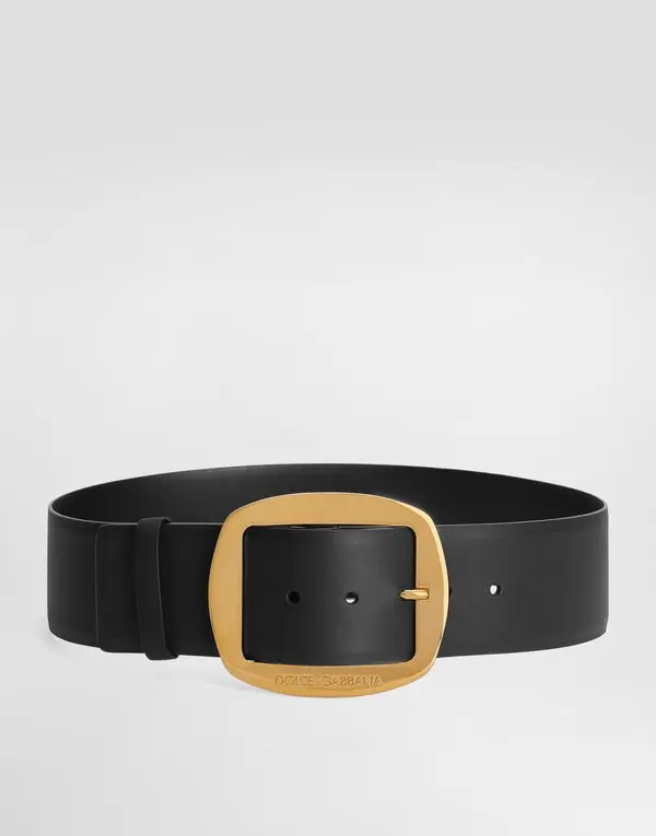Dolce & Gabbana Calfskin Belt - Black