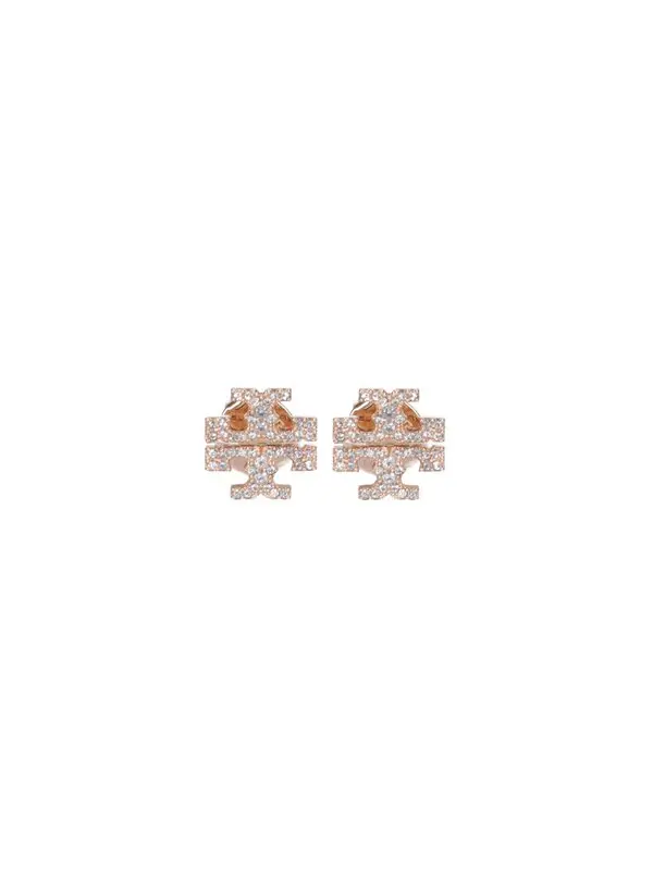 Tory Burch Kira Rhinestone Stud Earrings - Gold
