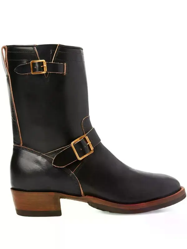 Ralph Lauren Buckle-embellished Biker Boots