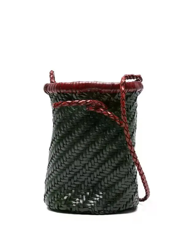 VIPERA Braided Leather Shoulder Bag