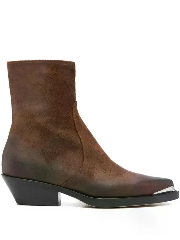 DONDUP 50mm Pointed-toe Zip Boots