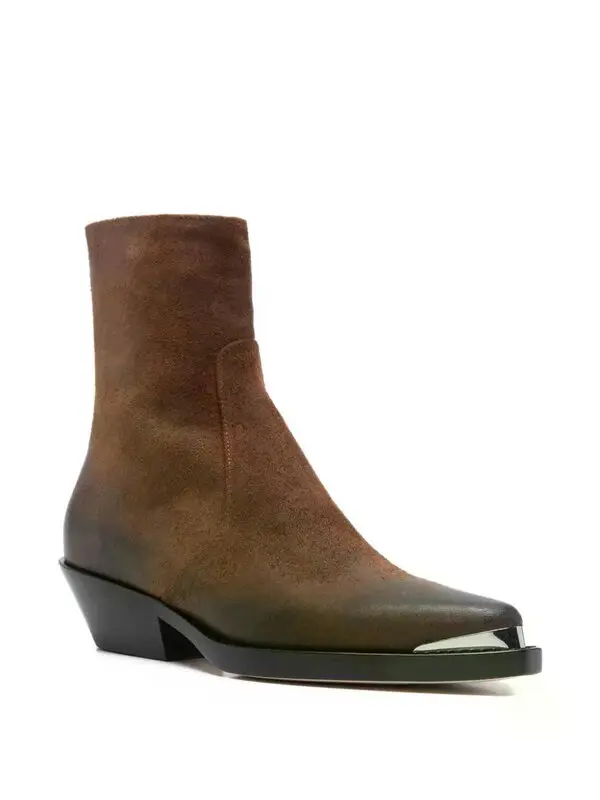 DONDUP 50mm Pointed-toe Zip Boots