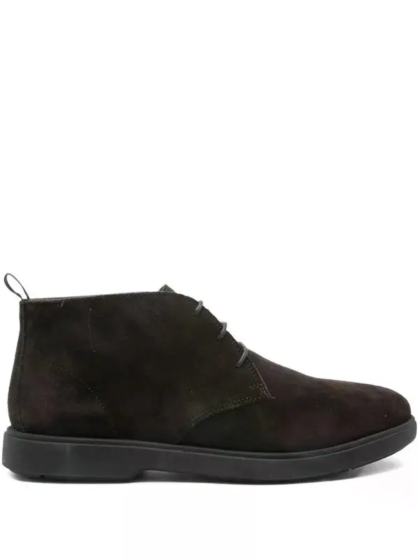 Geox Leather Desert Boots - Blue