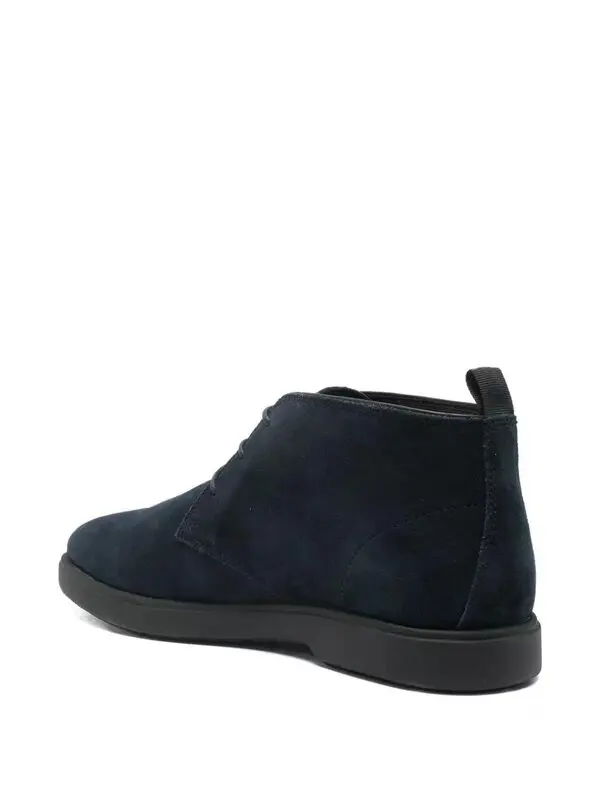 Geox Lace-up Leather Desert Boots