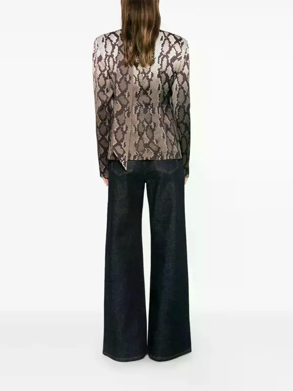 Stella McCartney Tie Snake Print Top